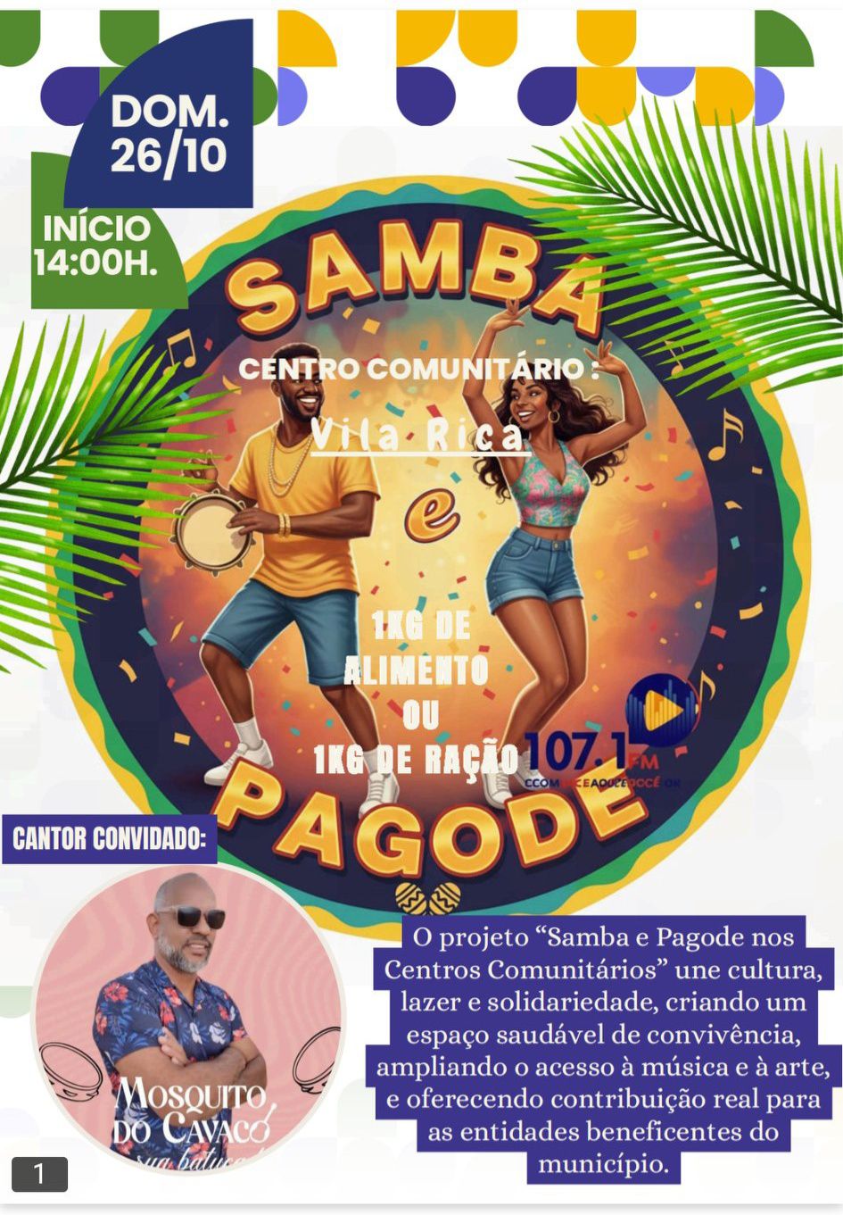 Projeto Samba & Pagode nos Centros Comunitários – Jornal Tribuna do Norte
