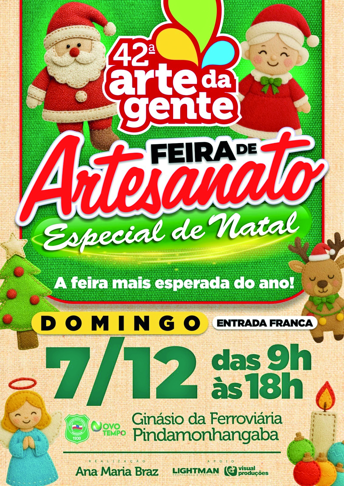 Pindamonhangaba recebe a 42ª Feira de Artesanatos “Arte da Gente ...